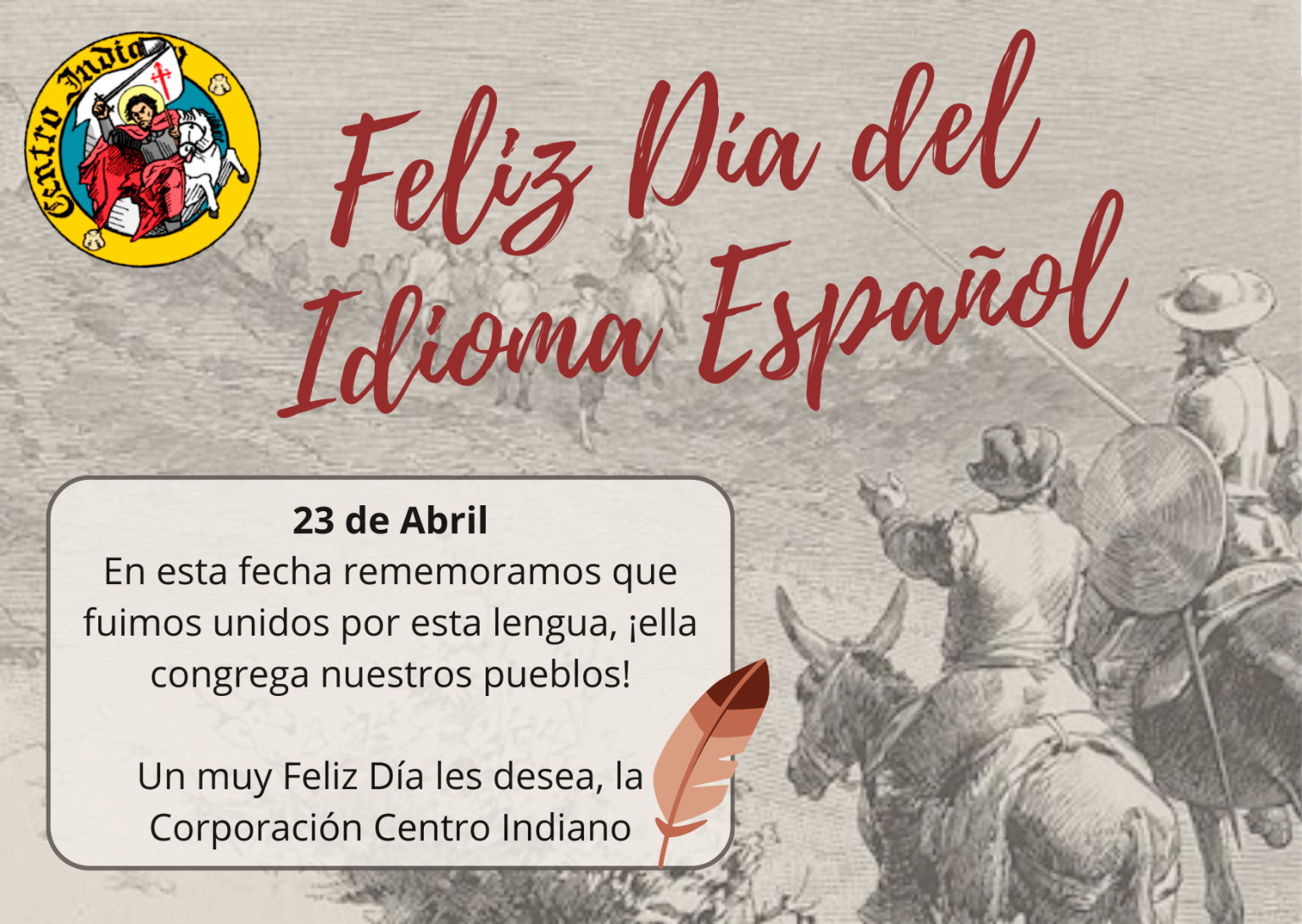 ¡Feliz Día del Idioma Español! 2024 – Centro Indiano